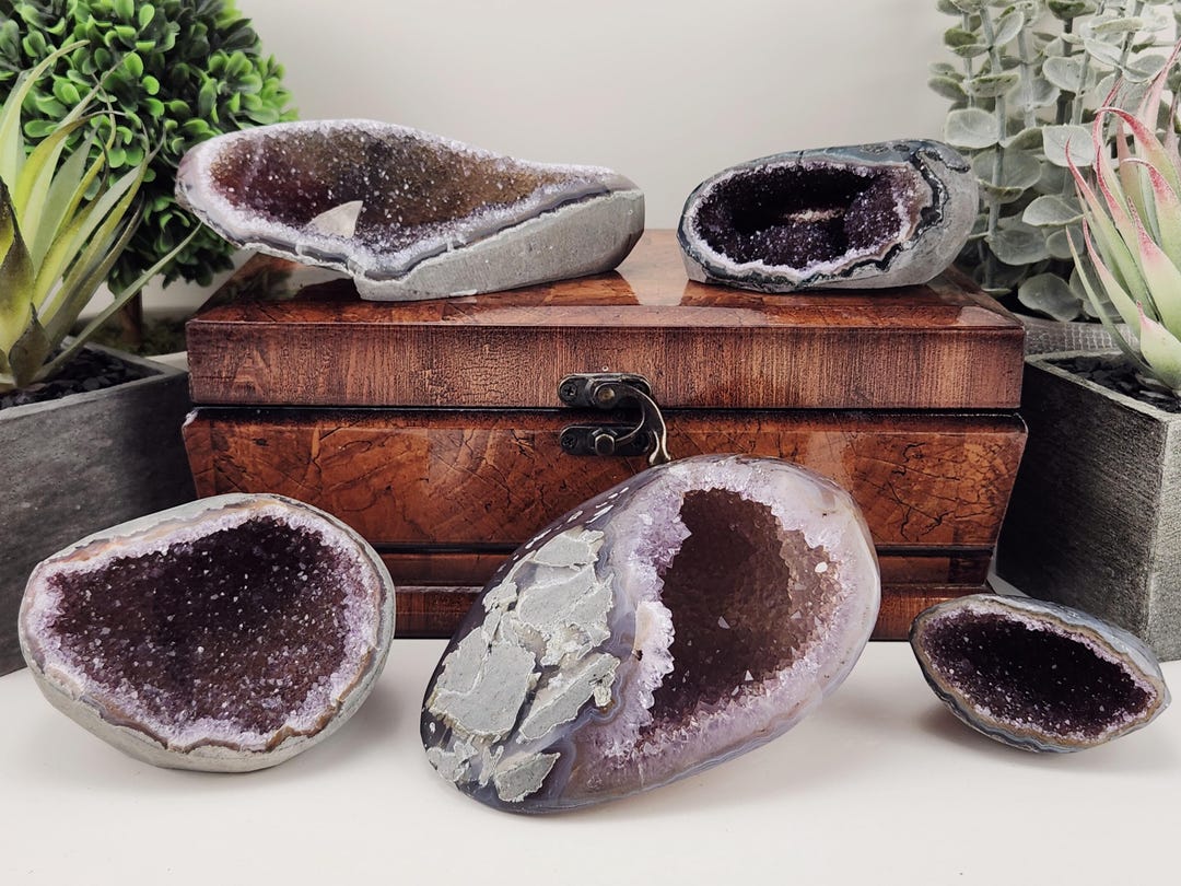 Rainbow Druzy Amethyst Crystal Cave Geode - Etsy