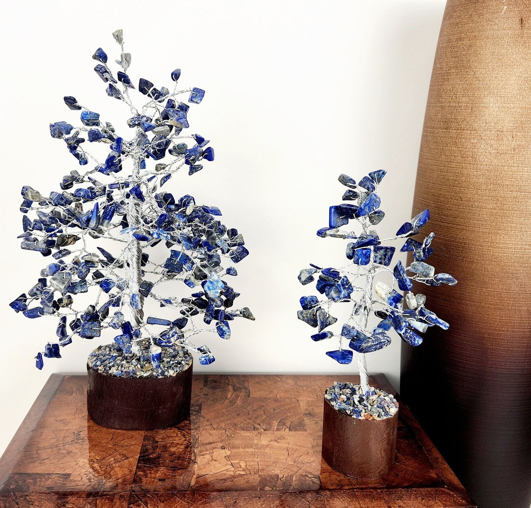 Lapis Lazuli Crystal Chip Tree - Etsy
