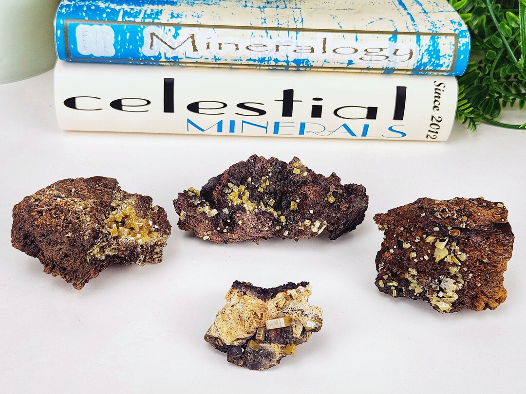 Yellow "tabular" Wulfenite Crystal Specimen - Etsy