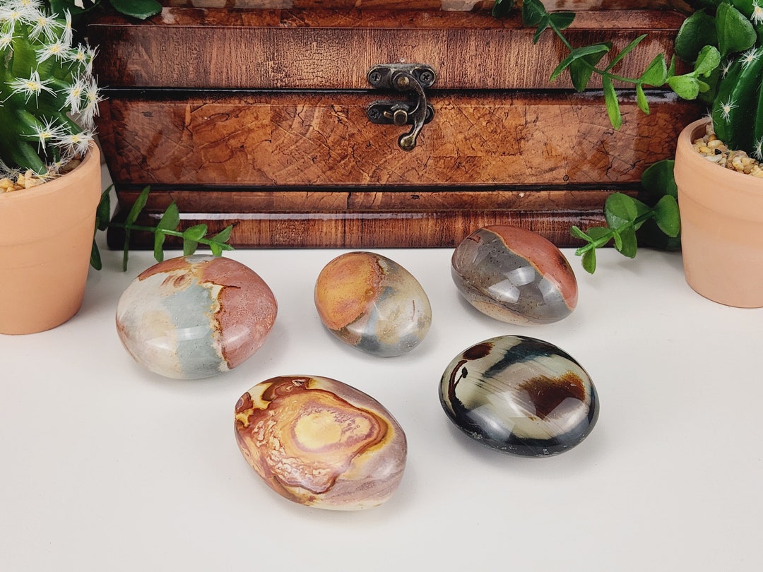 Polychromatic Jasper Large Palm Stone - Etsy