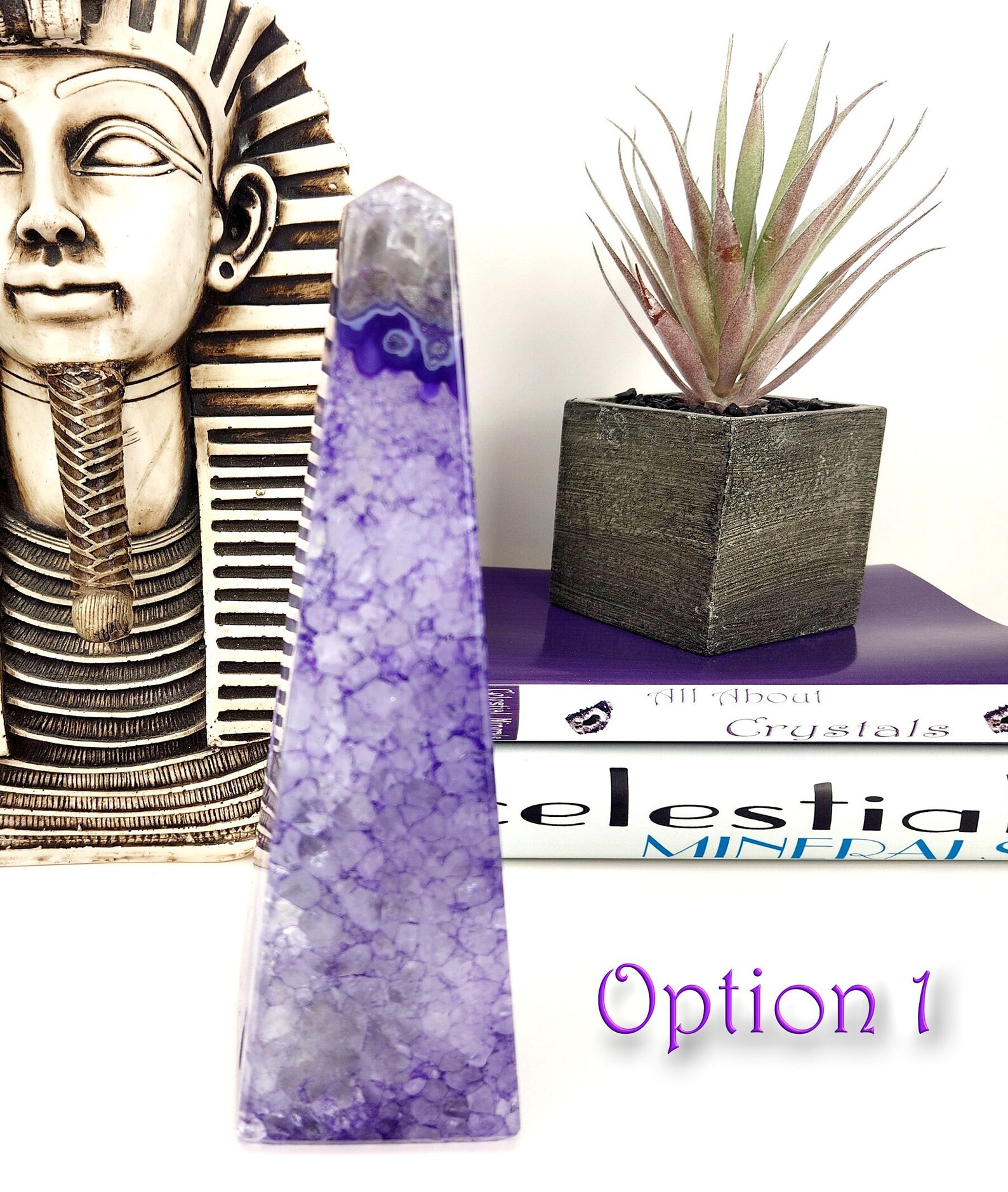 Purple Druzy Quartz Agate Obelisk - Etsy