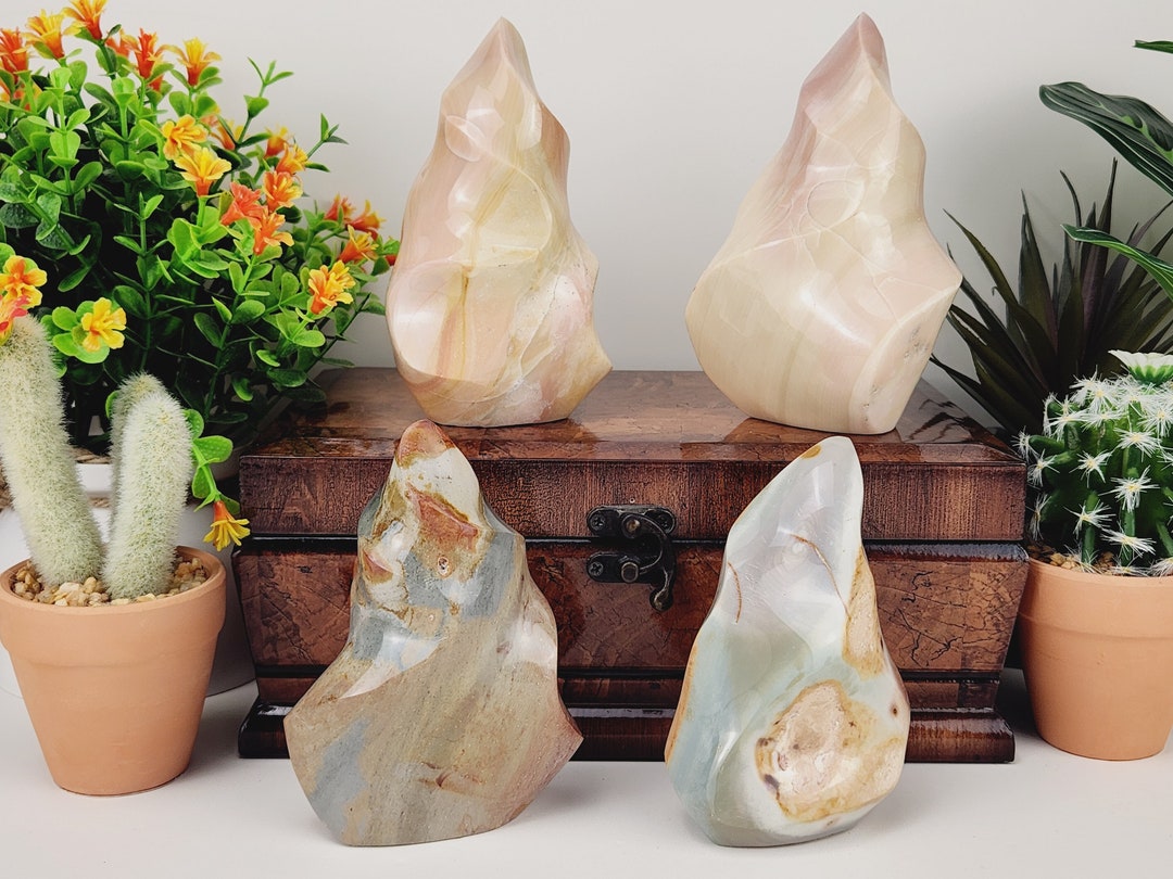 Polychromatic "pastel Color Palette" Jasper Flame - Etsy