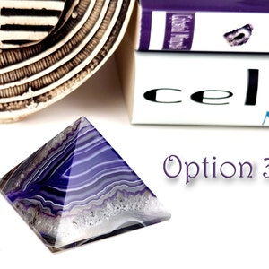 Purple Banded Agate Pyramid - Etsy