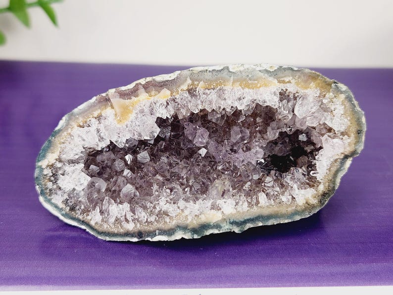 Rainbow Amethyst Crystal Cave Geode - Etsy
