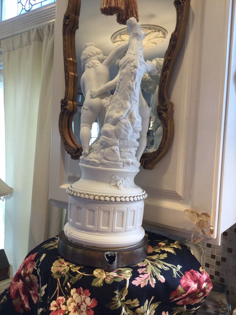 Antique Bisque Porcelain Cherub Figure Sculpture - Etsy