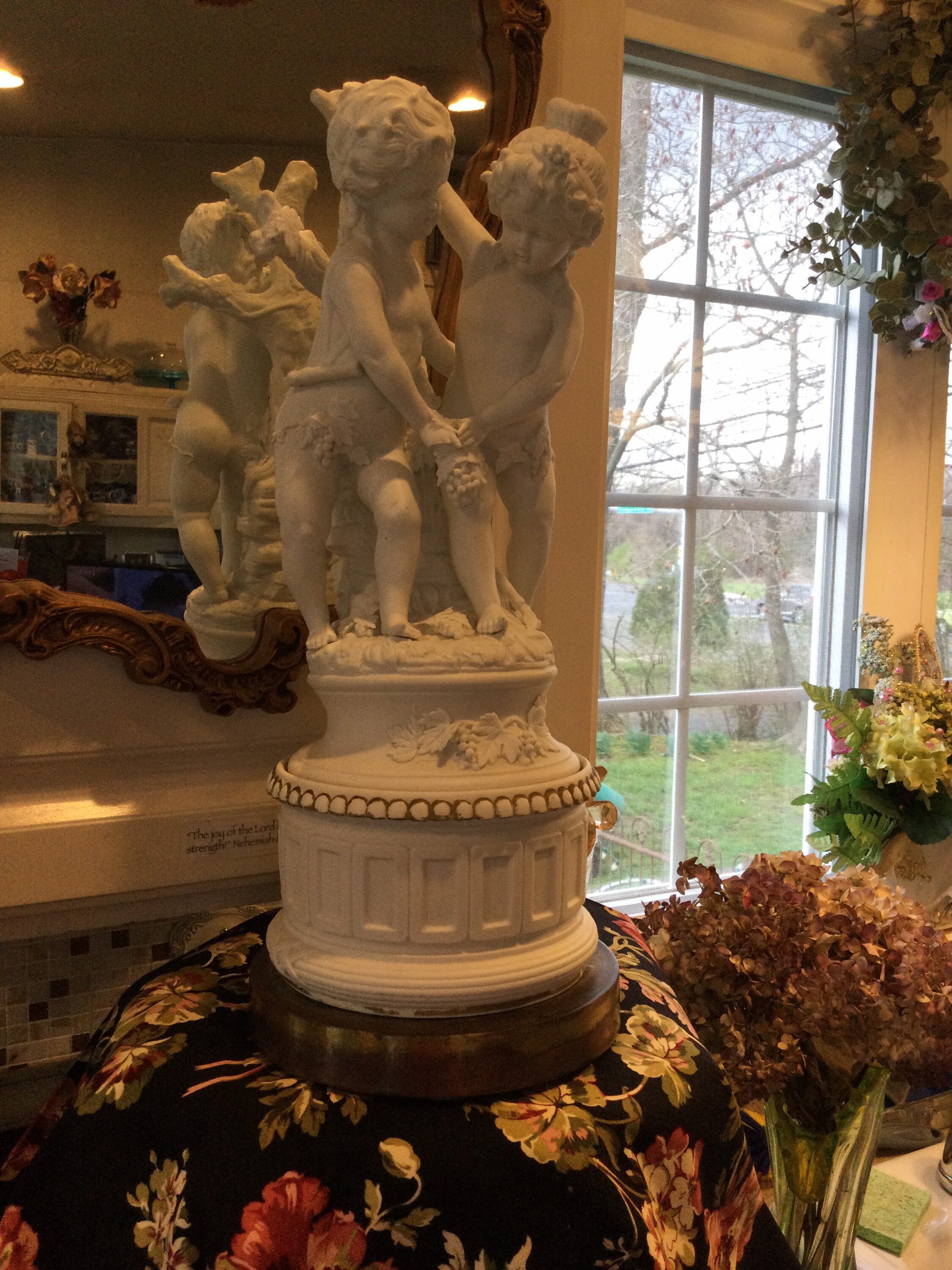 Antique Bisque Porcelain Cherub Figure Sculpture - Etsy