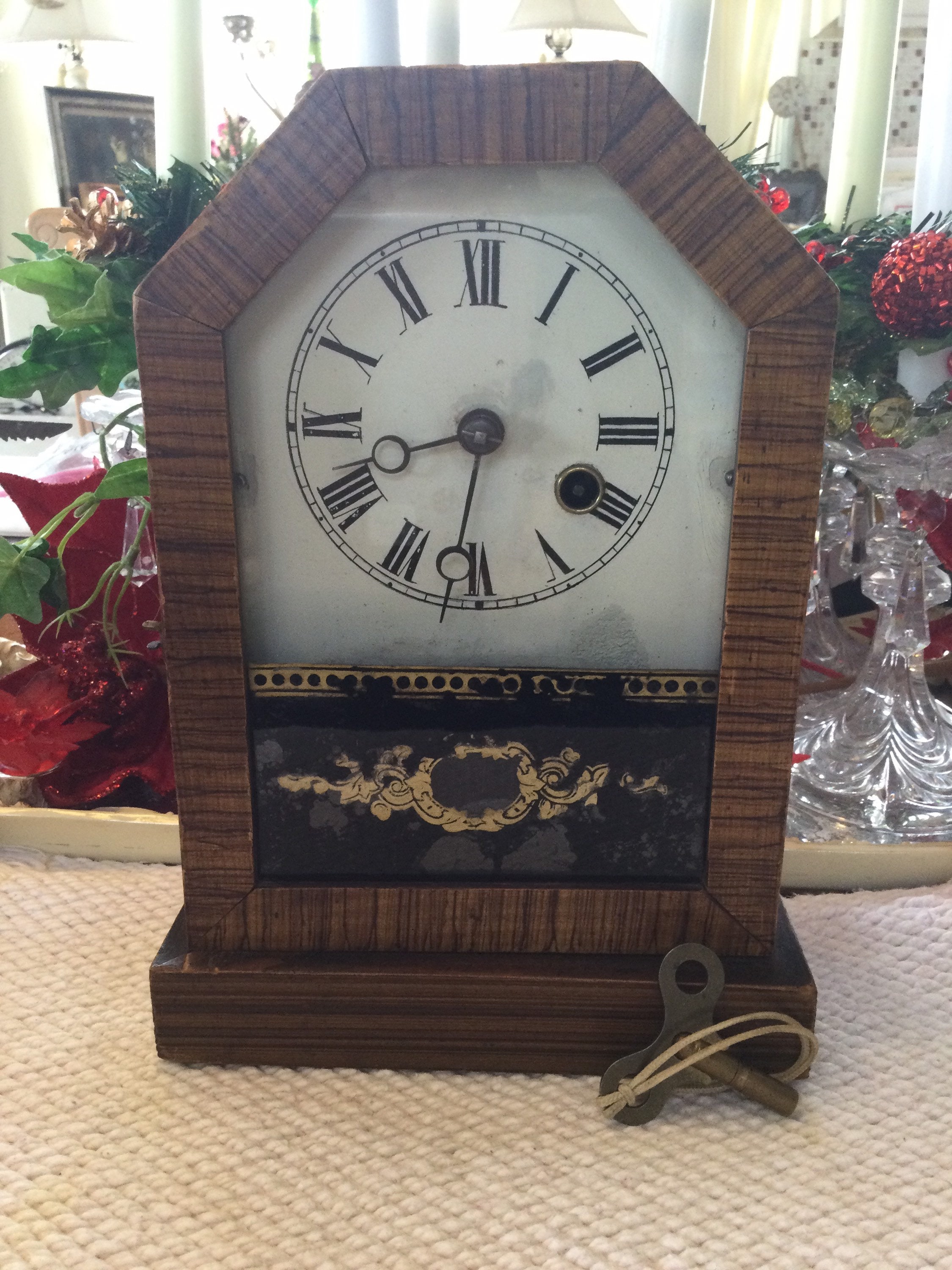 Sweet Little Arched Key Wind Mantle Clock - Etsy