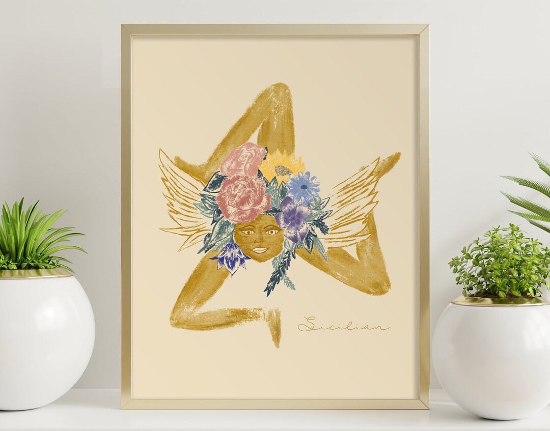 Sicilian Trinacria, DIGITAL DOWNLOAD, You Print at Home, Italian Decor ...