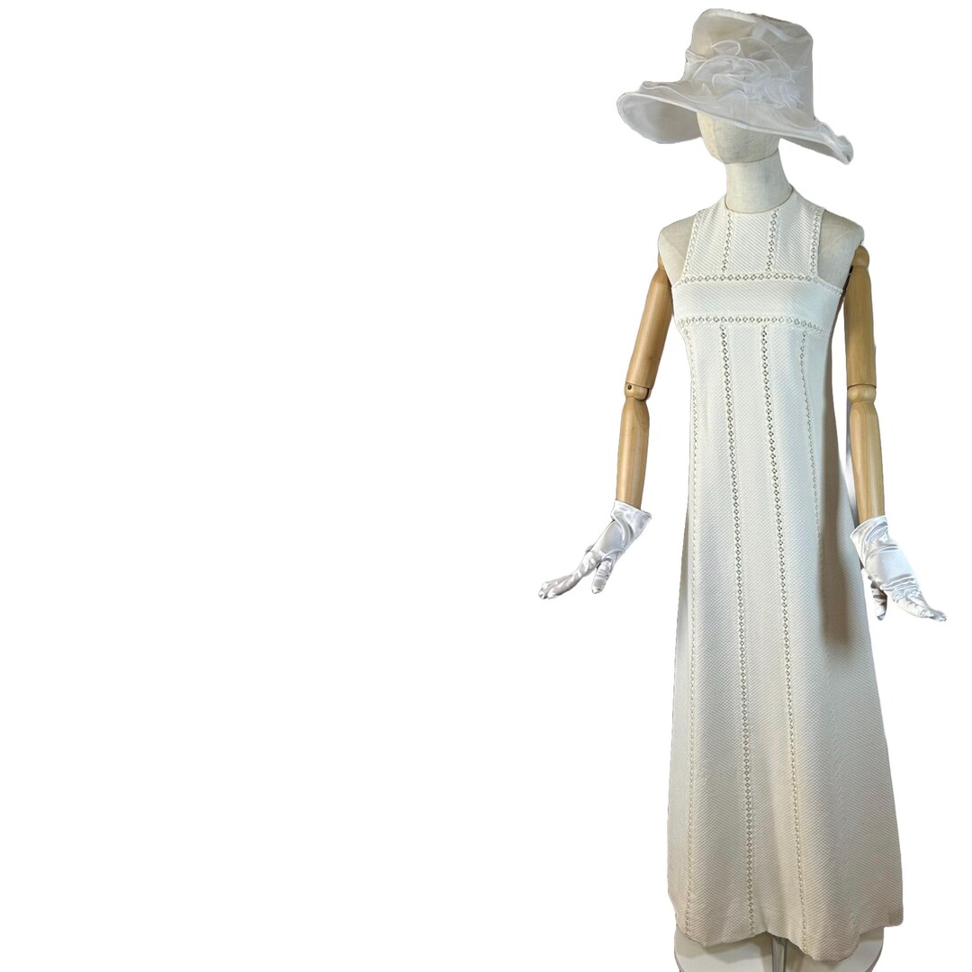 Vintage 1960s White Hostess Dress | Beautiful Summer Occasion Fashion ...