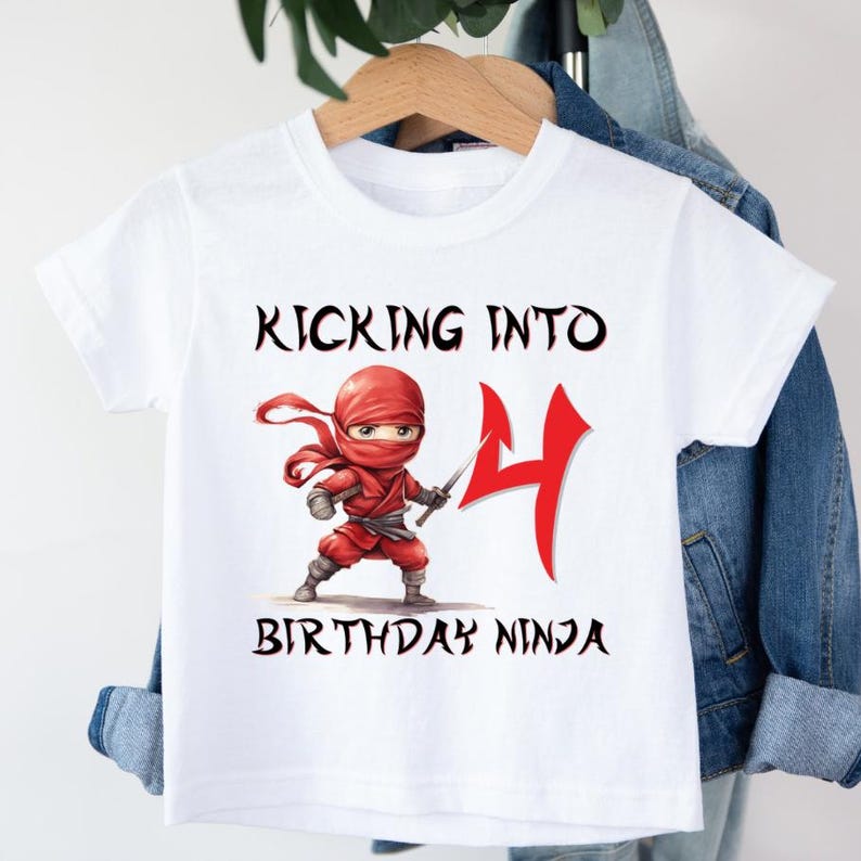 Custom Ninja-themed Family Birthday Shirt - Etsy