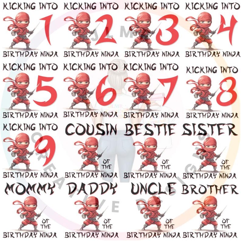 Custom Ninja-themed Family Birthday Shirt - Etsy