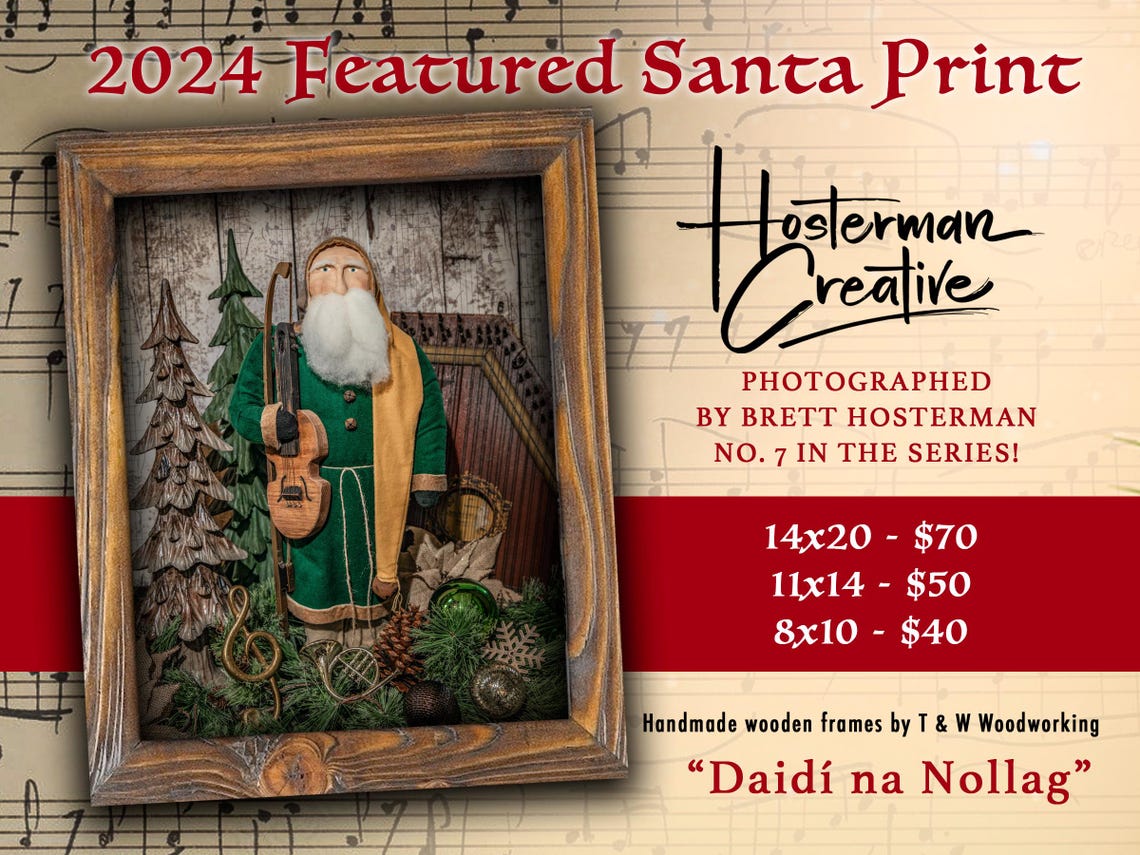 2024 Featured Santa Print: Daidí Na Nollag - Etsy
