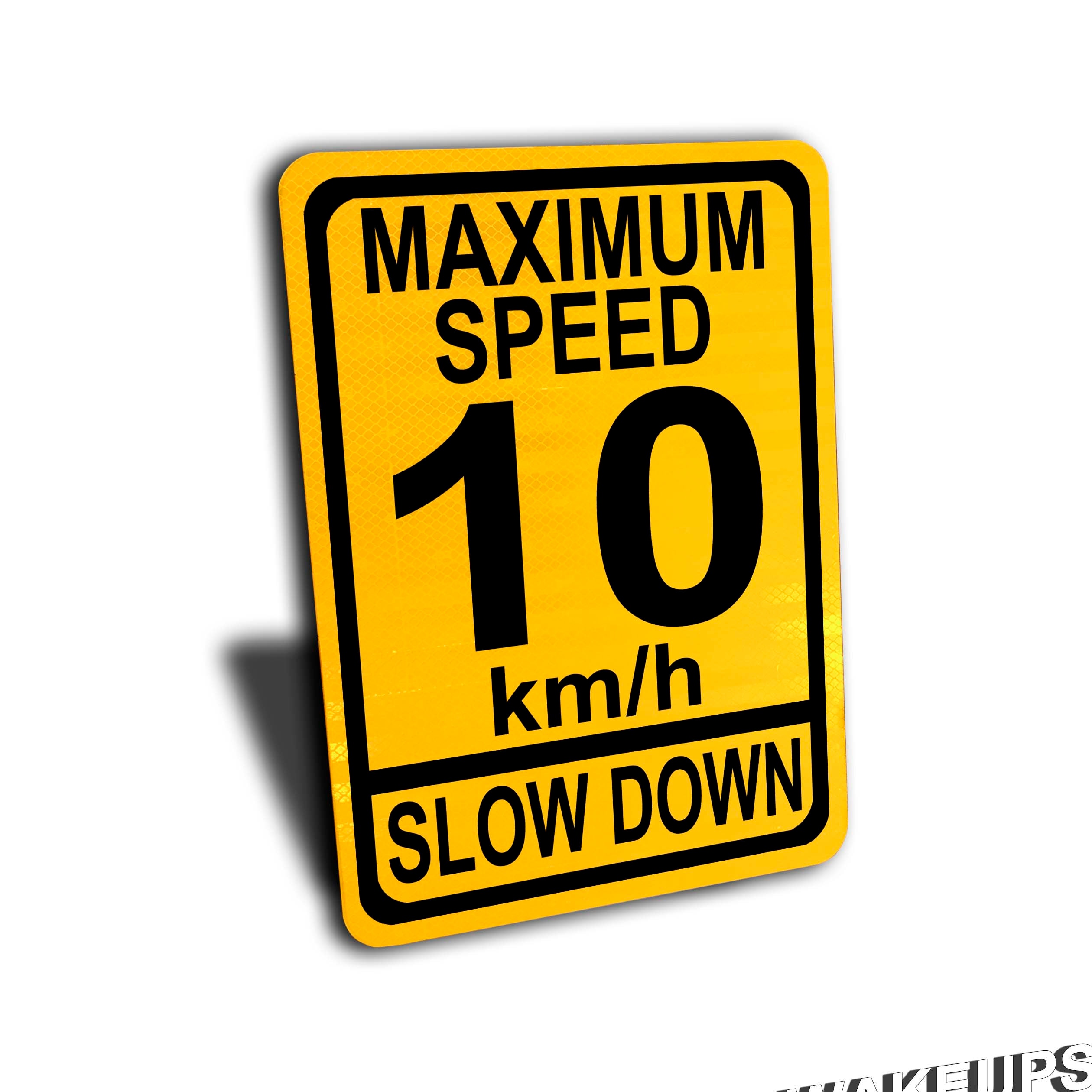Speed Limit Signs Speed Limit 10 Sign Metal MPH Slow WARNING Traffic ...