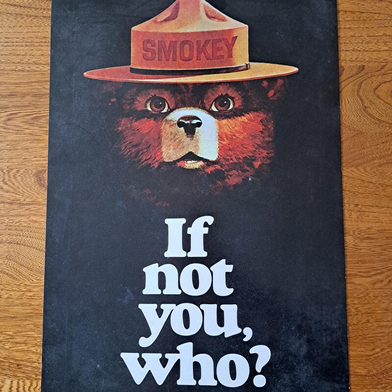 Smokey Bear Poster - Etsy