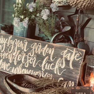 Practical Magic Sign| Keep Rosemary by Your Garden Gate, Plant Lavender ...