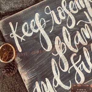 Practical Magic Sign| Keep Rosemary by Your Garden Gate, Plant Lavender ...