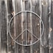 Steel Peace Sign Large Peace Sign Home Decor Raw Metal Barn Decor ...