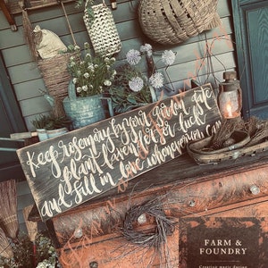 Practical Magic Sign| Keep Rosemary by Your Garden Gate, Plant Lavender ...