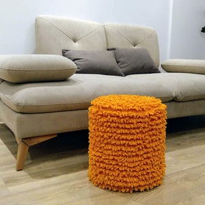 Stool Round Cover Dressing Table Stool Cover Fluffy Crochet Velvet ...