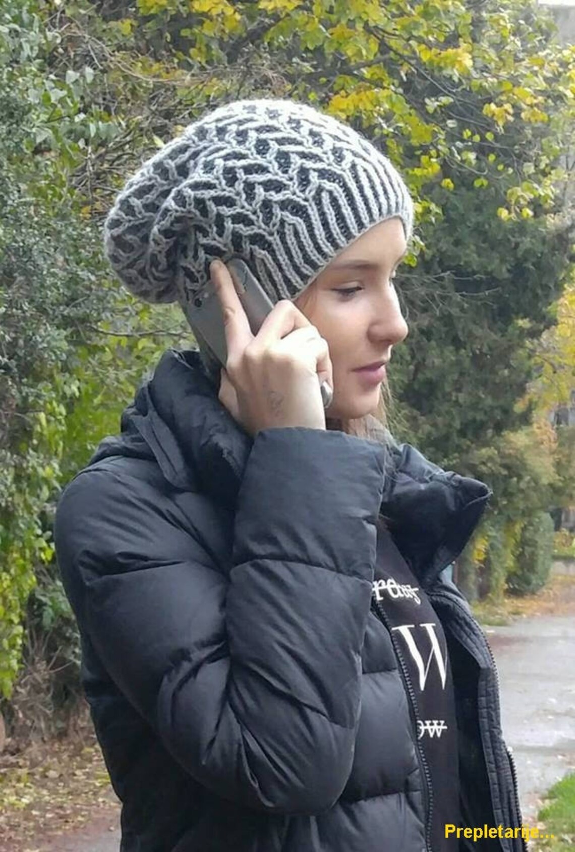 Brioche 2 Color Hat Knitting Pattern Women's Hand Knit Hat Pattern ...