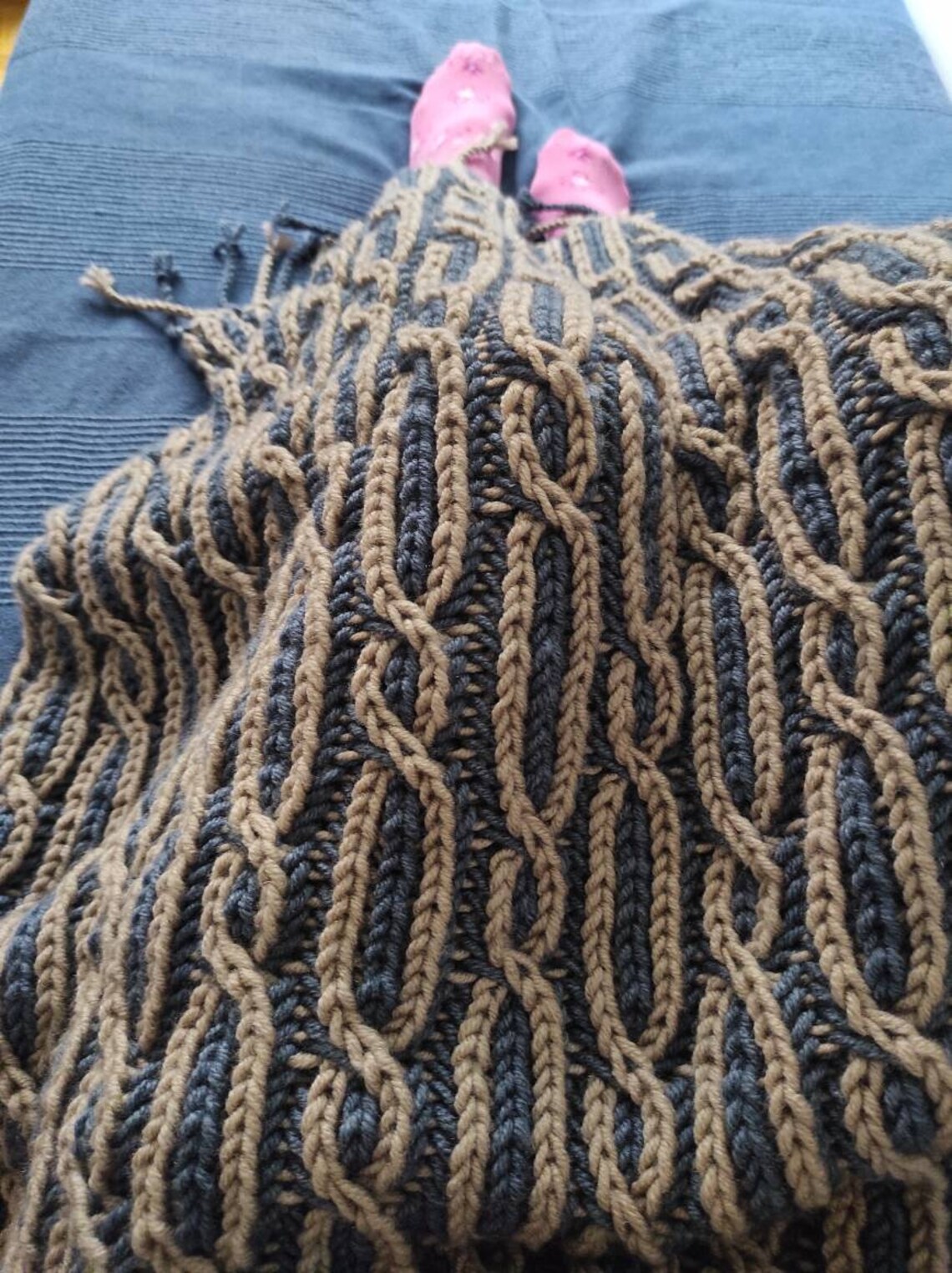 Blanket Knitting Pattern Textured Brioche Knit Blanket Pattern - Etsy