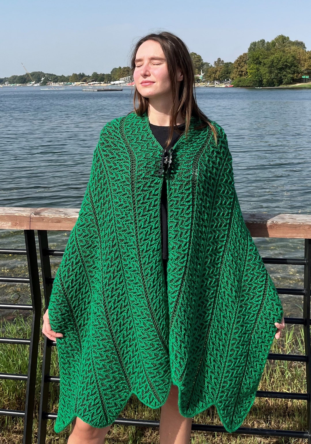 Knitting Pattern Brioche Shawl, Brioche 2 Color Shawl Pattern, Knit ...