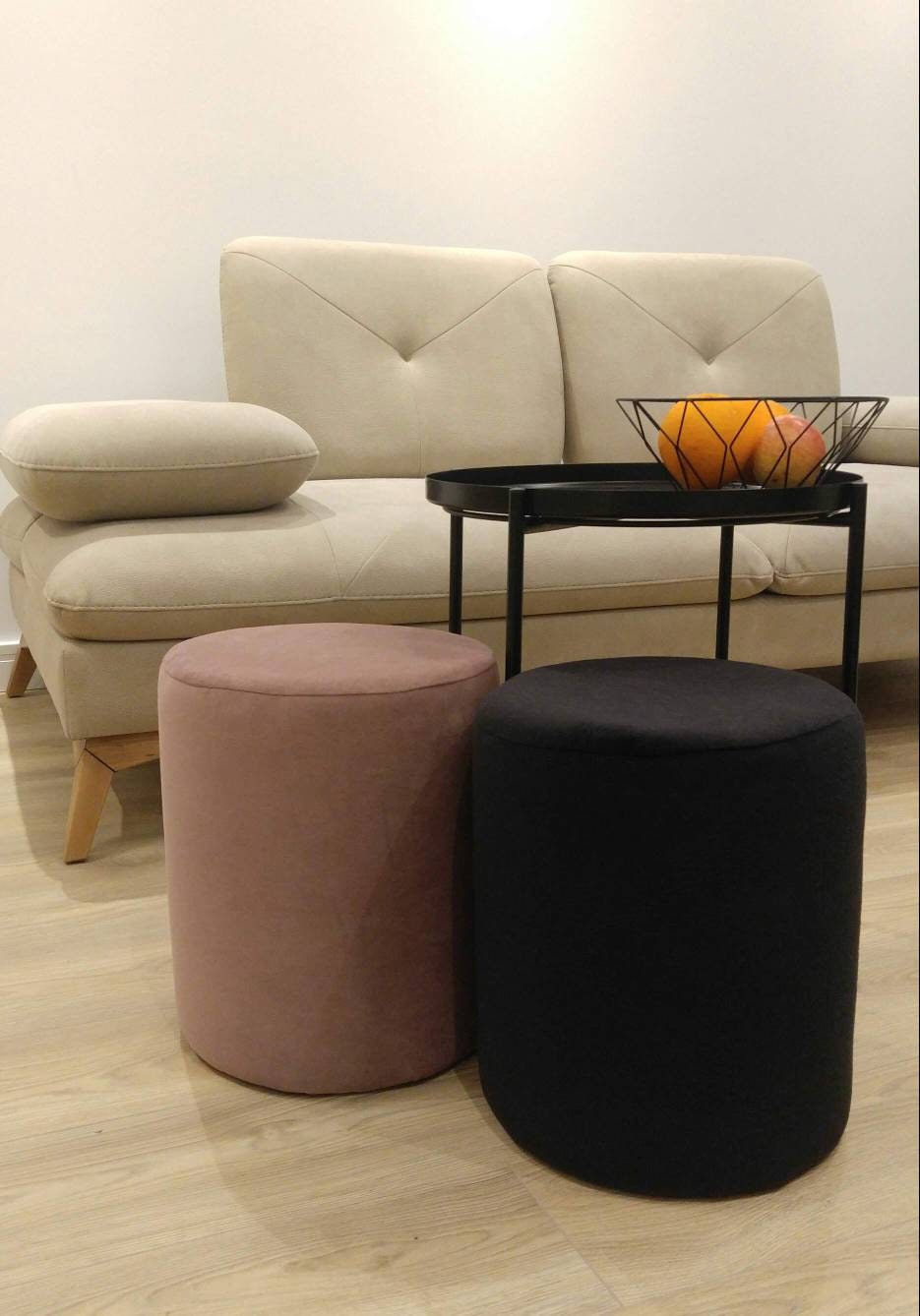 Stool Round Cover Dressing Table Stool Cover Fluffy Crochet Velvet ...