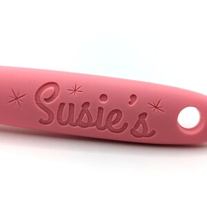 Personalized Pink Silicone Spatula, Embossed Baking Gift - Etsy
