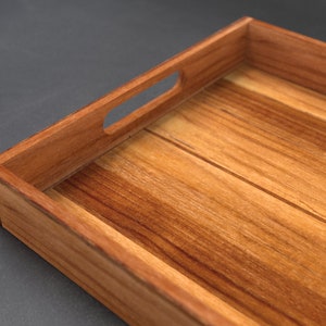 Serving Tray, Teak, Trays, Tray With Handles, Wood Tray, Breakfast in ...