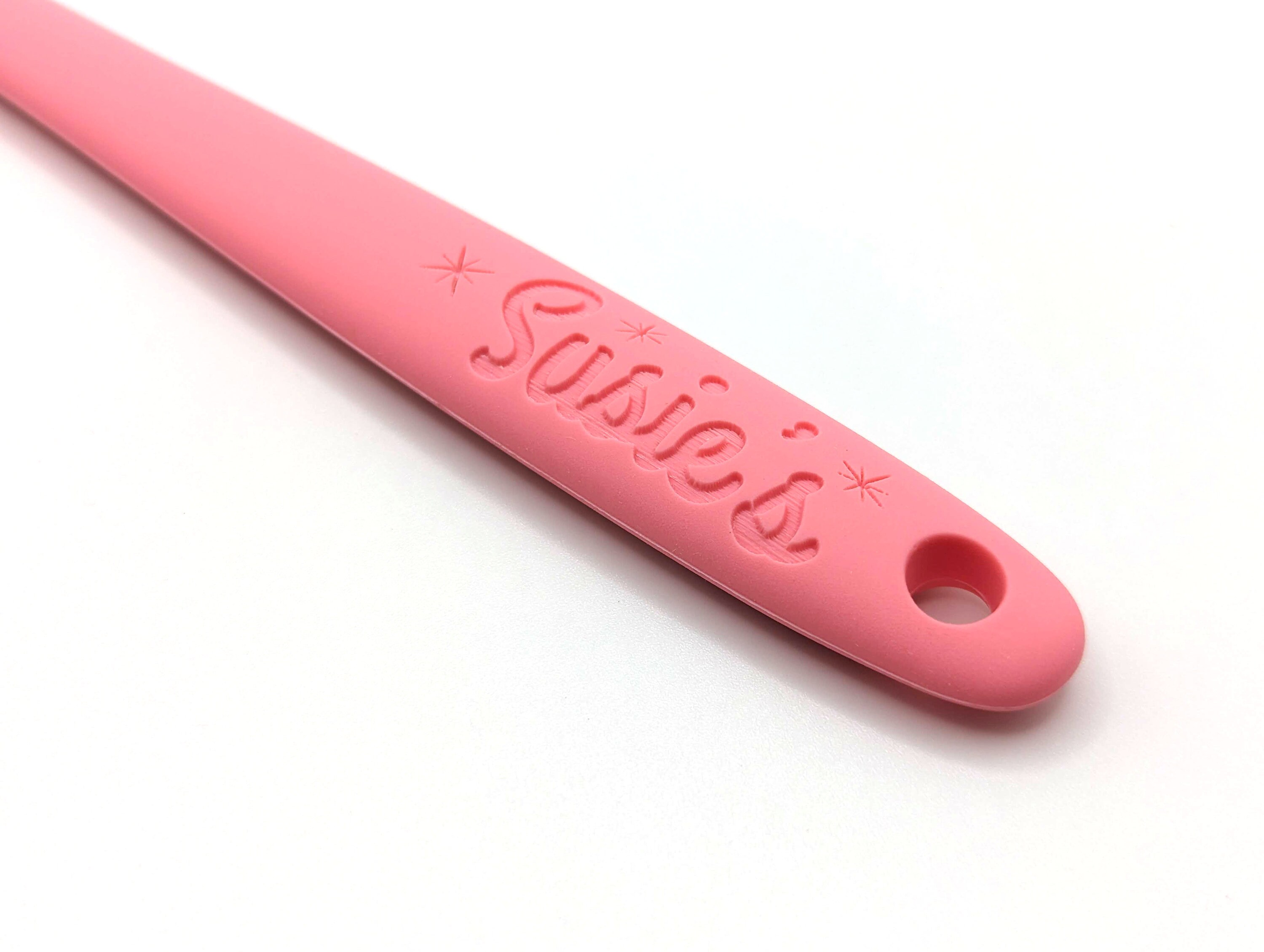 Personalized Pink Silicone Spatula, Embossed Baking Gift - Etsy
