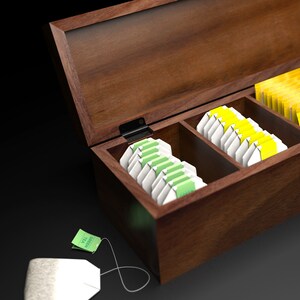 Personalized Tea Box, Rustic Wood Tea Box, Custom Tea, Tea Lovers Gift ...