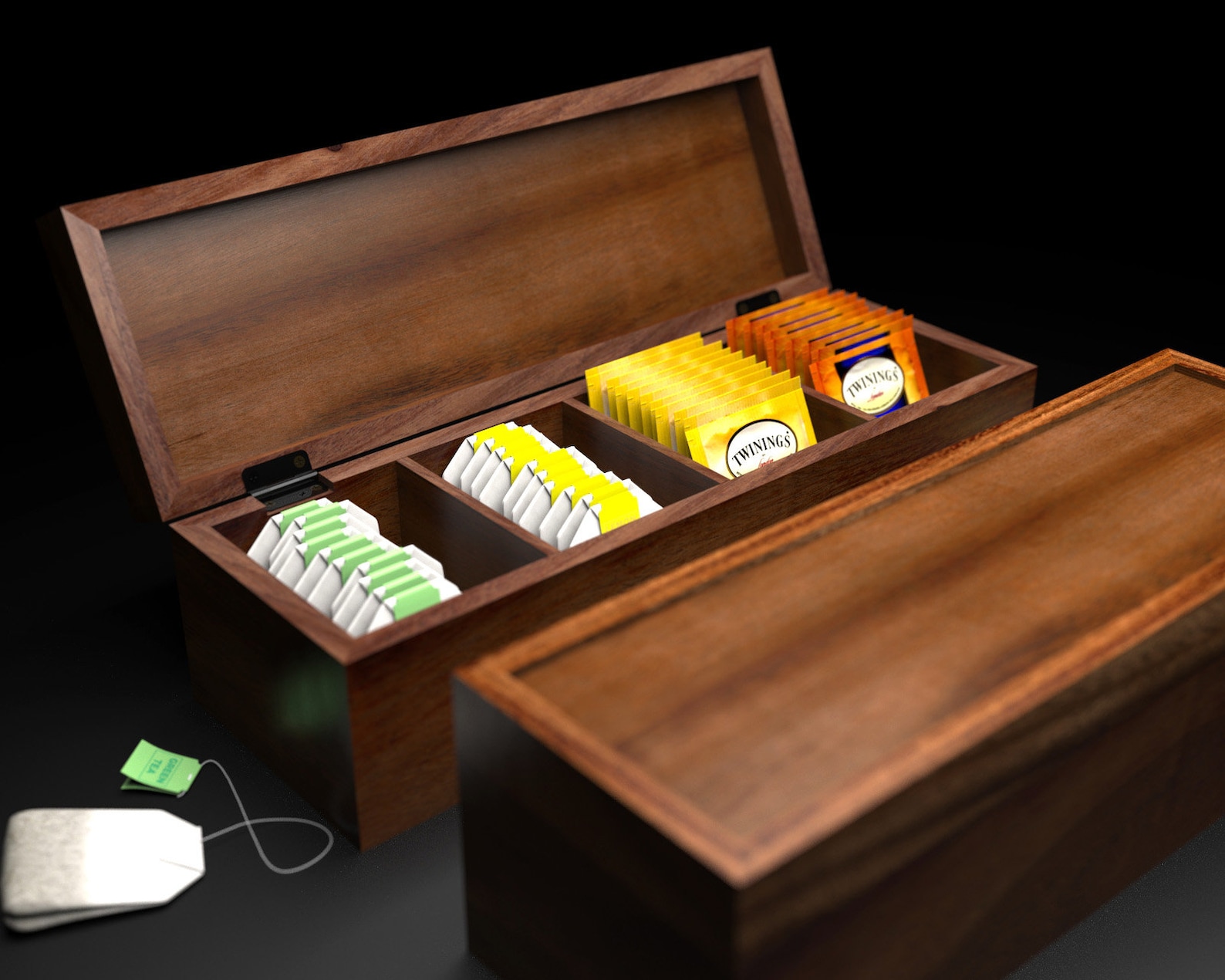 Personalized Tea Box Rustic Wood Tea Box Custom Tea Tea - Etsy