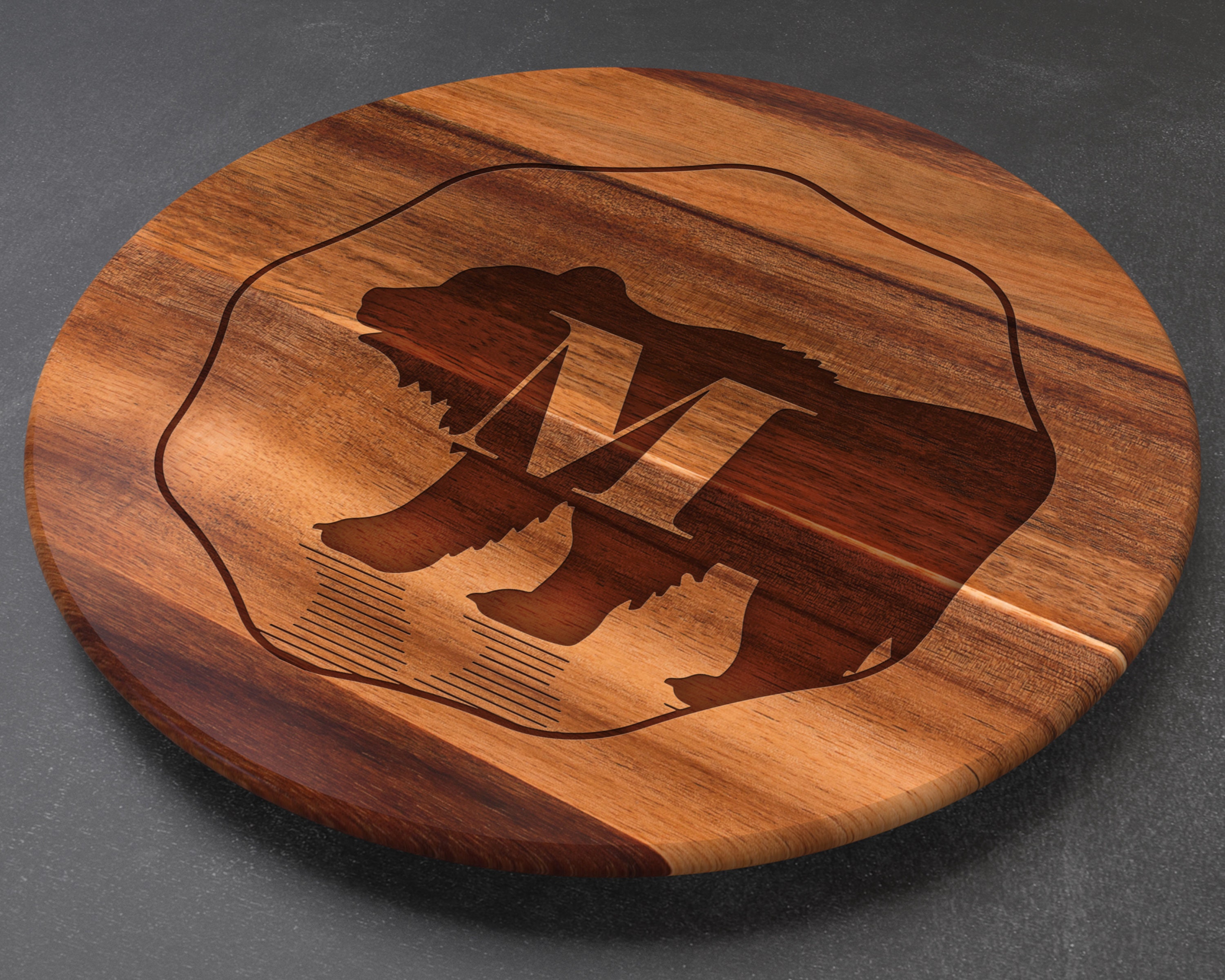 Bear Lazy Susan Bears Bear Decor Mountains Mountain | Etsy