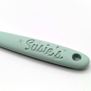 Personalized Mint Green Silicone Spatula, Embossed Baking Gift - Etsy