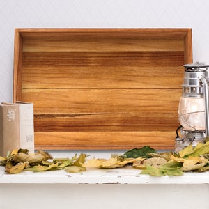 Serving Tray, Teak, Trays, Tray With Handles, Wood Tray, Breakfast in ...