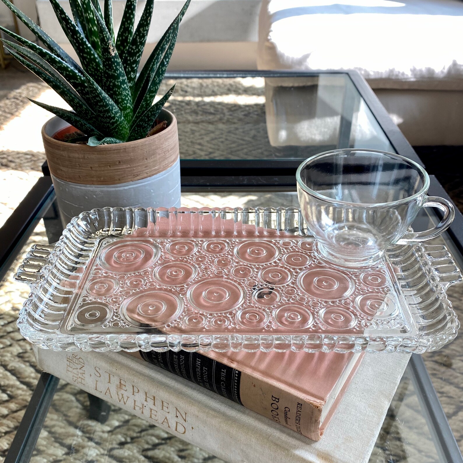 1950s Serva-snack Set Vintage Colonial Lady Pattern | Etsy