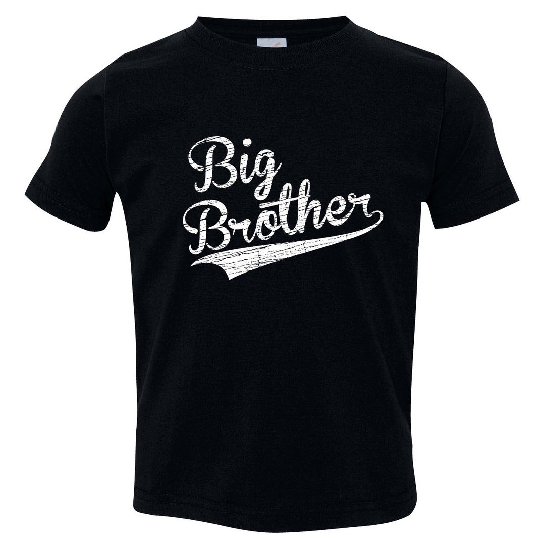 Big Brother Matching Sibling Baseball Script Shirt - Etsy