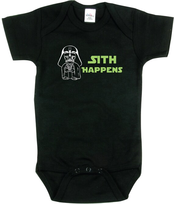 Sith Happens Funny Star Wars Baby Outfit Shower Gift | Etsy