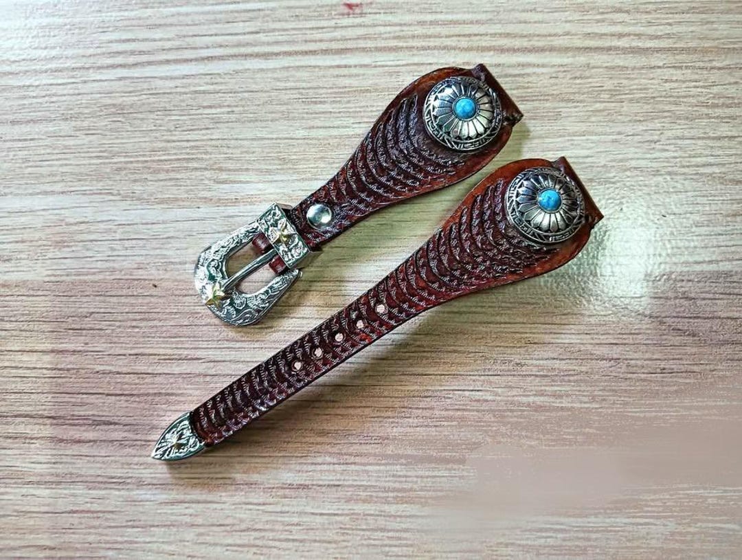 Western Watchband Custom Leather Watch Strap Tooled Leather Watch Strap ...
