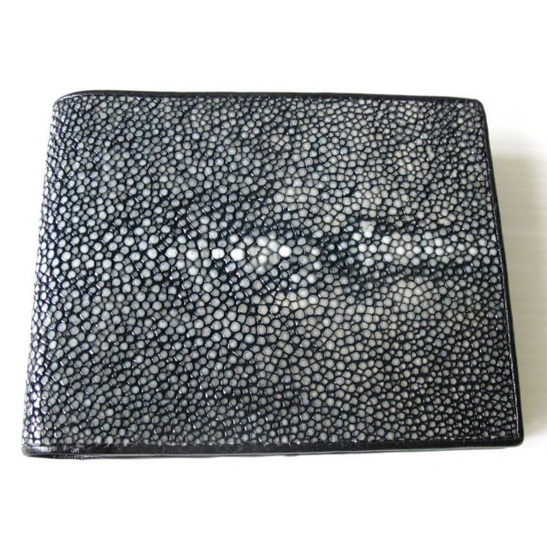 Black Stingray Wallet Genuine Stingray Skin Wallet Polished Stingray ...