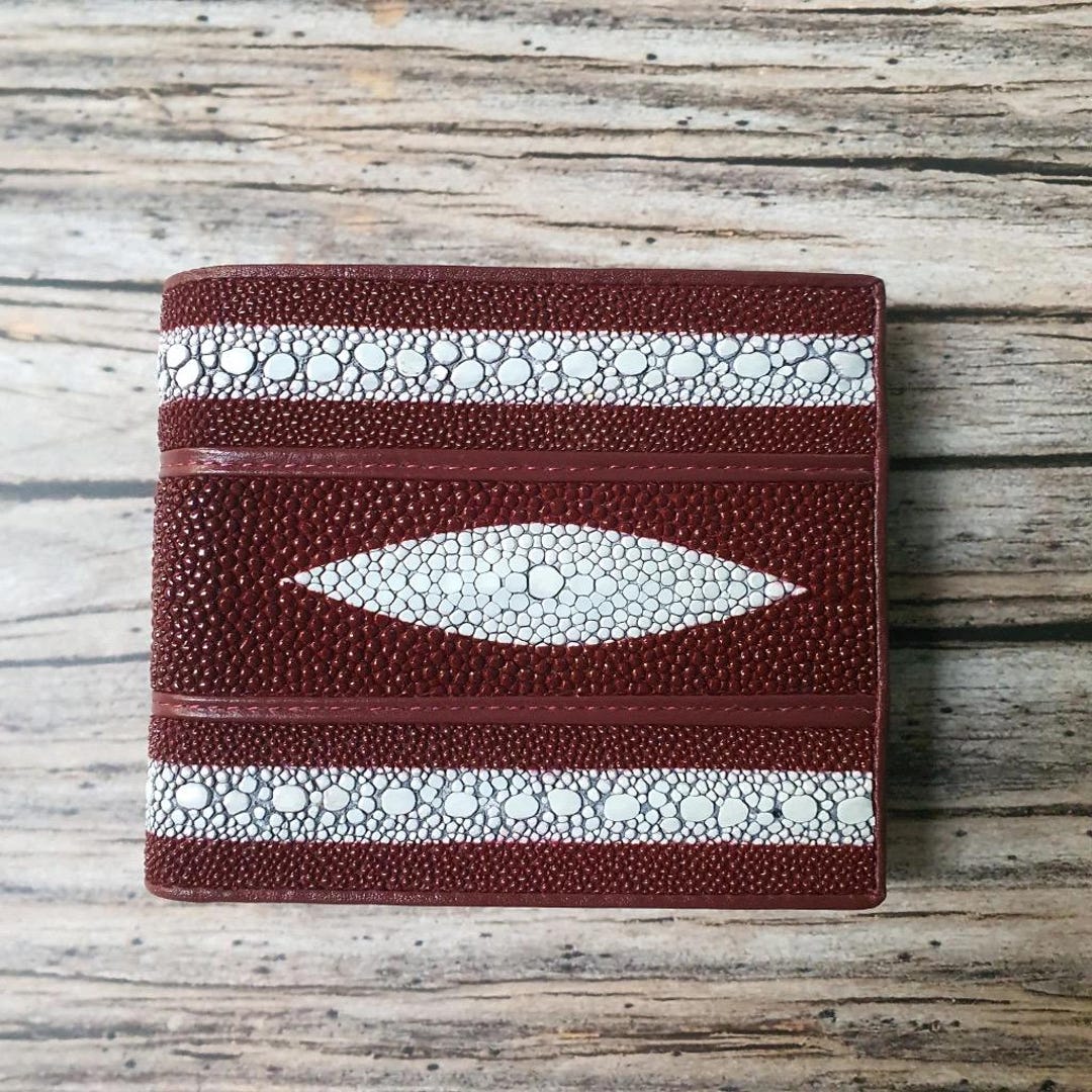 Red Stingray Wallet Genuine Stingray Skin Wallet Polished Stingray ...