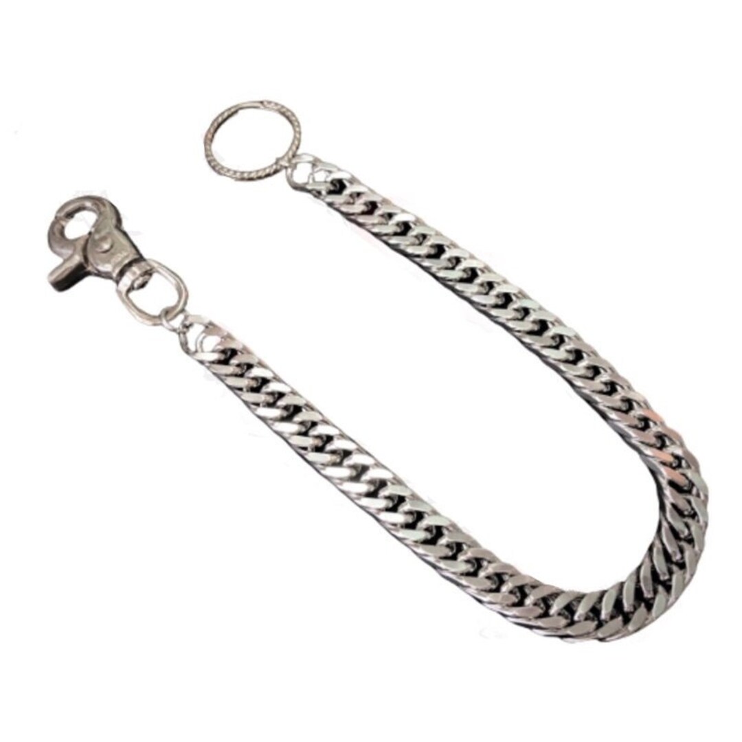 Handmade Motorcycle Biker Solid Stainless Chain Wallet Trucker Wallet ...