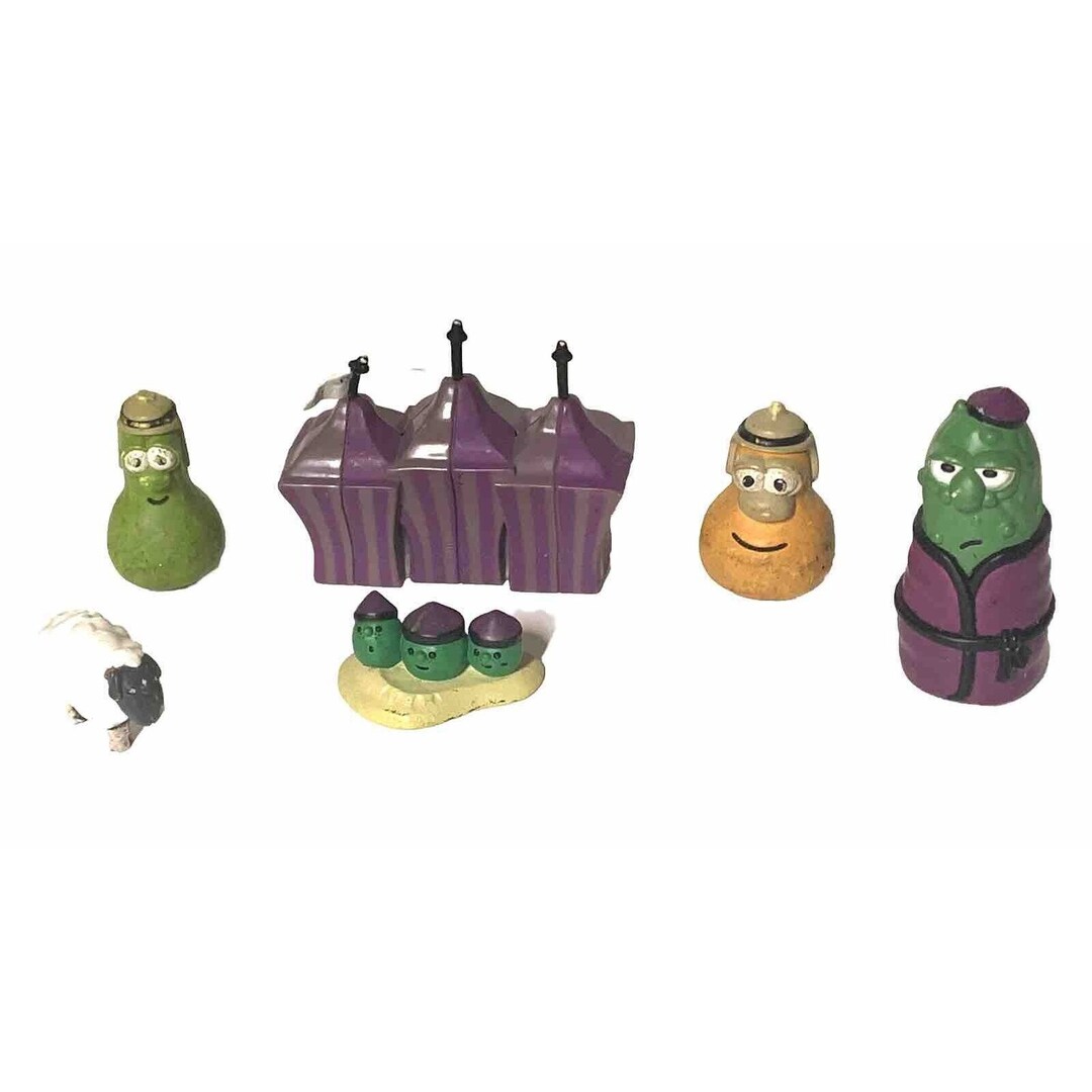 Veggie Tales Dave & the Giant Pickle Playset Vtg 1998 Figures - Etsy
