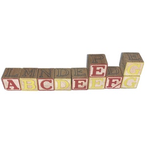 Playskool Alphabet Blocks Complete A to Z Vtg Milton Bradley 3035 - Etsy
