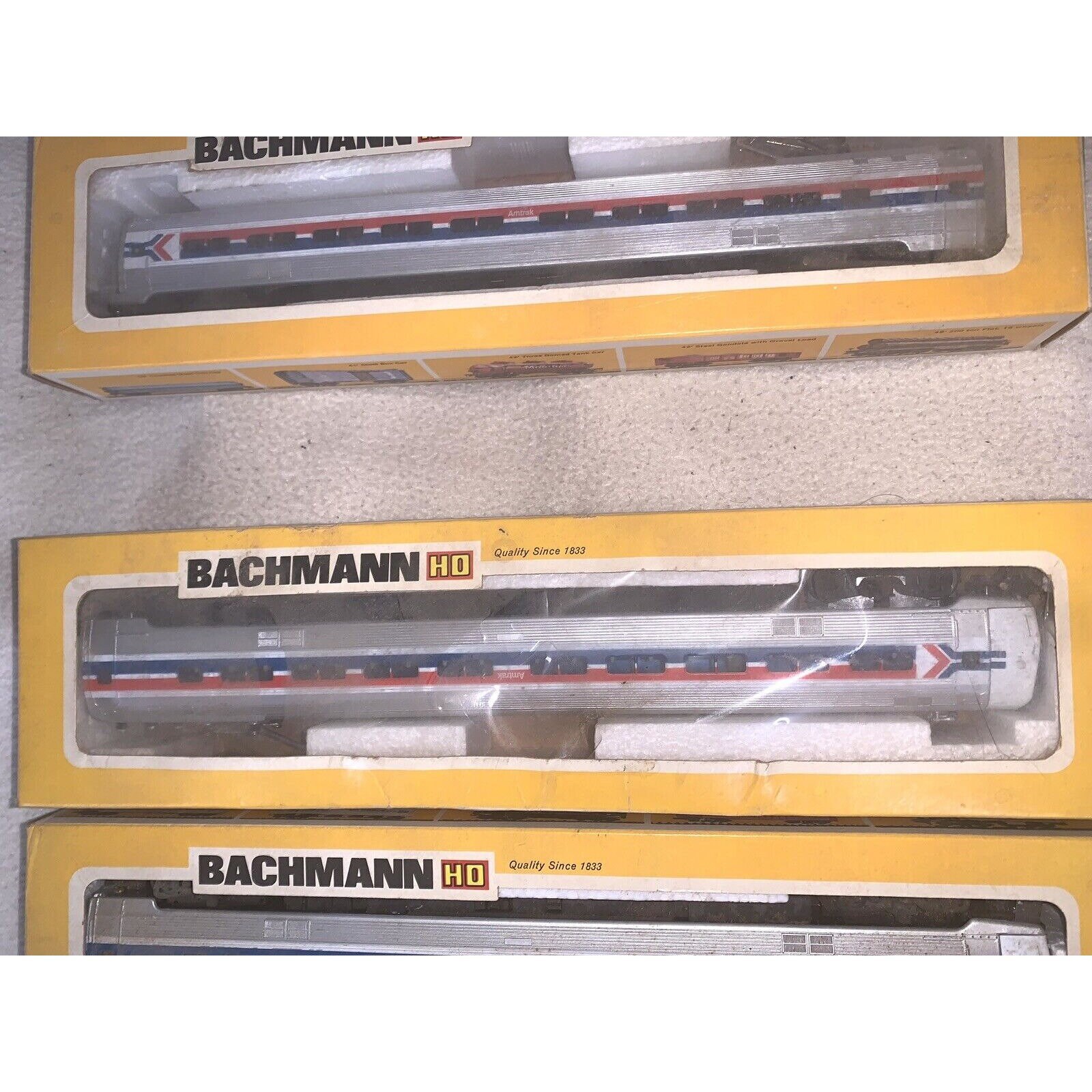 Bachmann Amtrak 1 Metroliner 3 Dummy Passenger Car HO Electric Trains ...