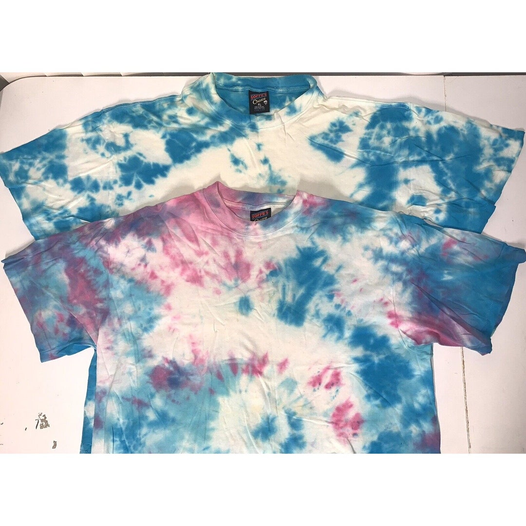 Tie Dye Vtg 1990s Single Stitch Mens XL Shirts Lot of 2 Soffe Tag Made ...