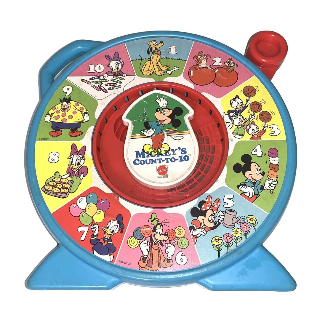 See N Say Mickey Mouse Count to 10 Mattel 1989 - Etsy