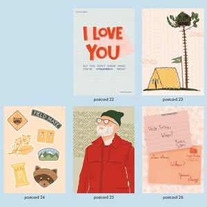 Handmade Wes Anderson Postcards, Mini Prints, Illustrated Cards - Etsy