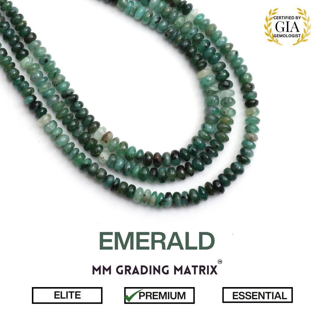 Smaragd Edelstein Perlen, 2.5 mm bis 4.5 mm, Natürliche Smaragd Glatte ...