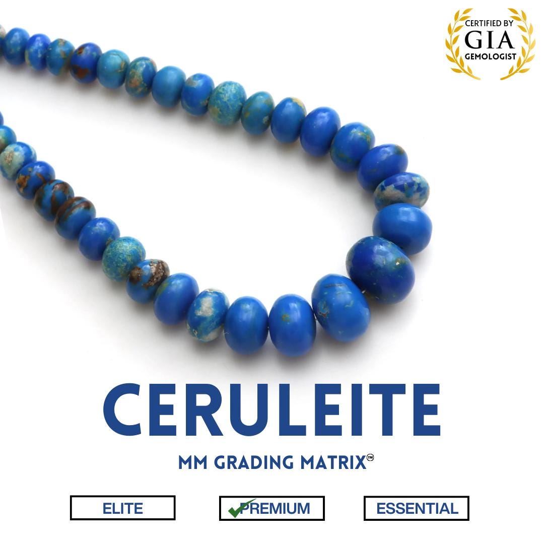 Ceruleite Smooth Roundel Beads, 4 to 14.5 Mm, Cerulite Jewelry Making ...